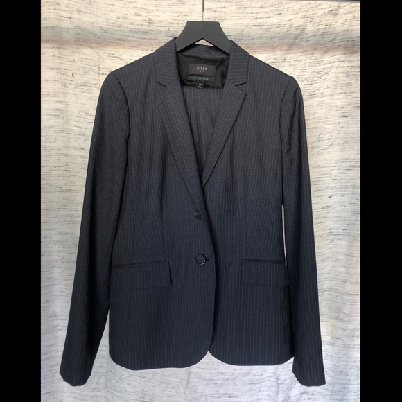 J. Crew | Jackets & Coats | Perfect J Crew Super 2s Pinstripe Wool Suit ...